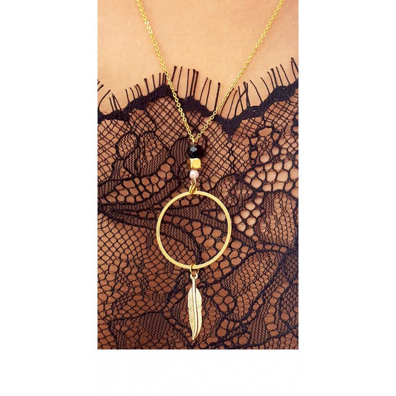 Collier Chic Plume